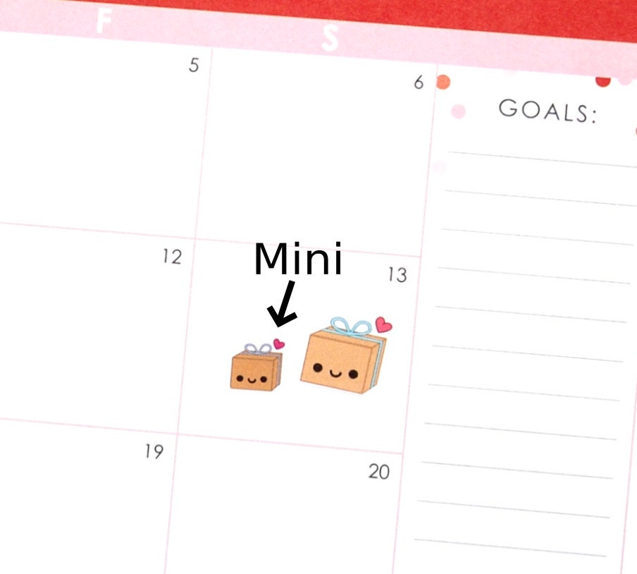 MINI Happy Package Reminder Tracker Cute Kawaii Personal Planner ...