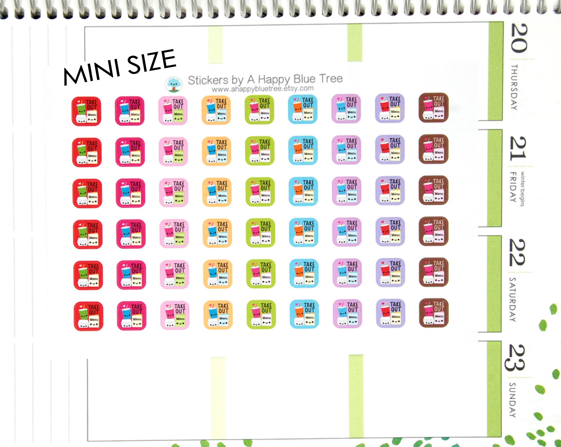 Rainbow Stickers MEAL TRACKER Planner Stickers EC Planner Stickers ...