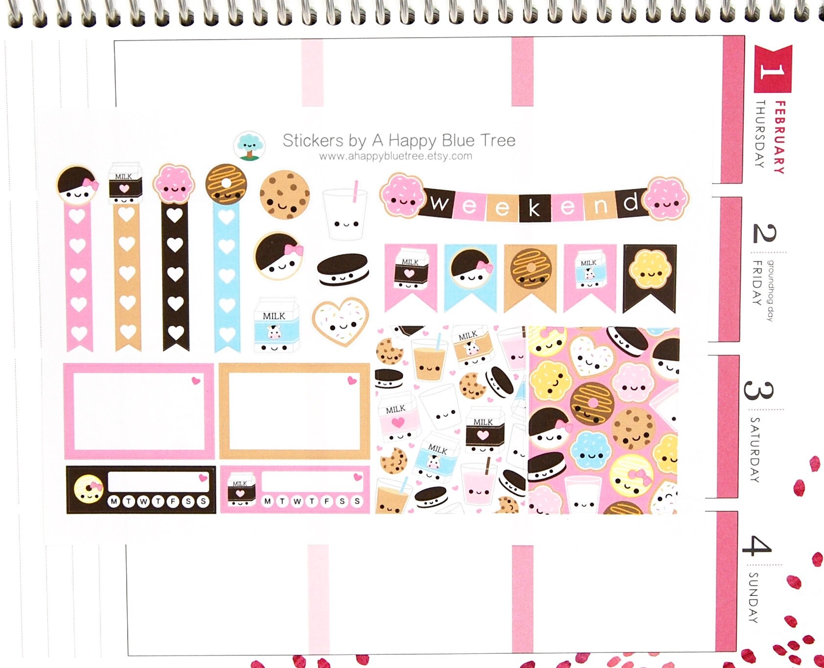 Happy Cookie Assortment Sticker Set 2 VERTICAL Erin Condren Life ...
