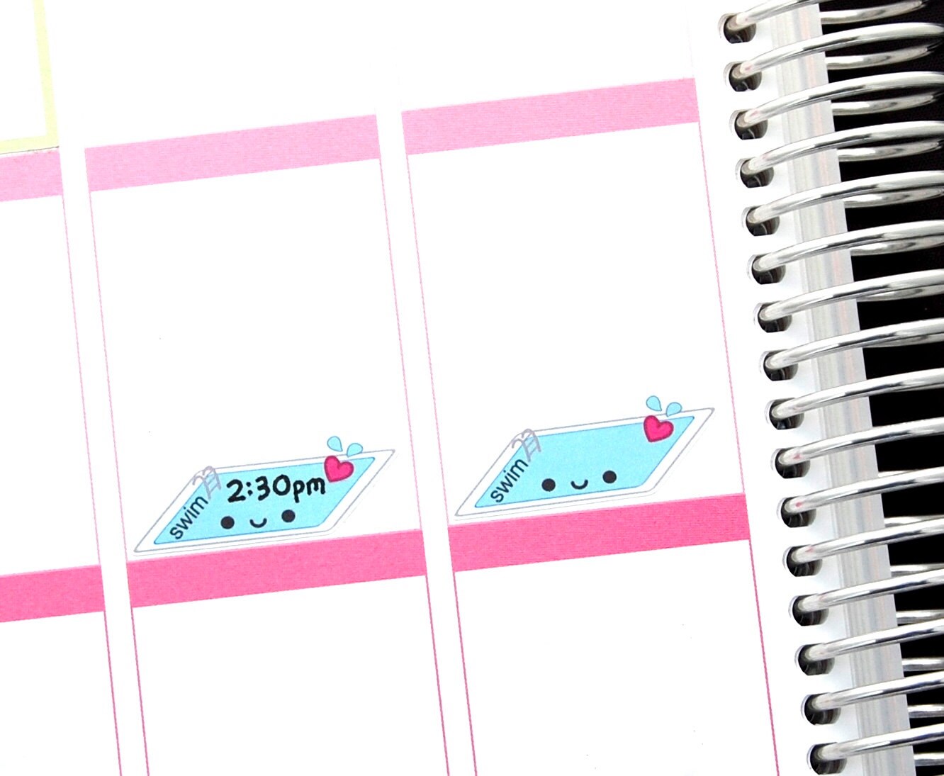 Happy Swimming Pool Reminder Cute Kawaii Planner Stickers Erin Condren ...