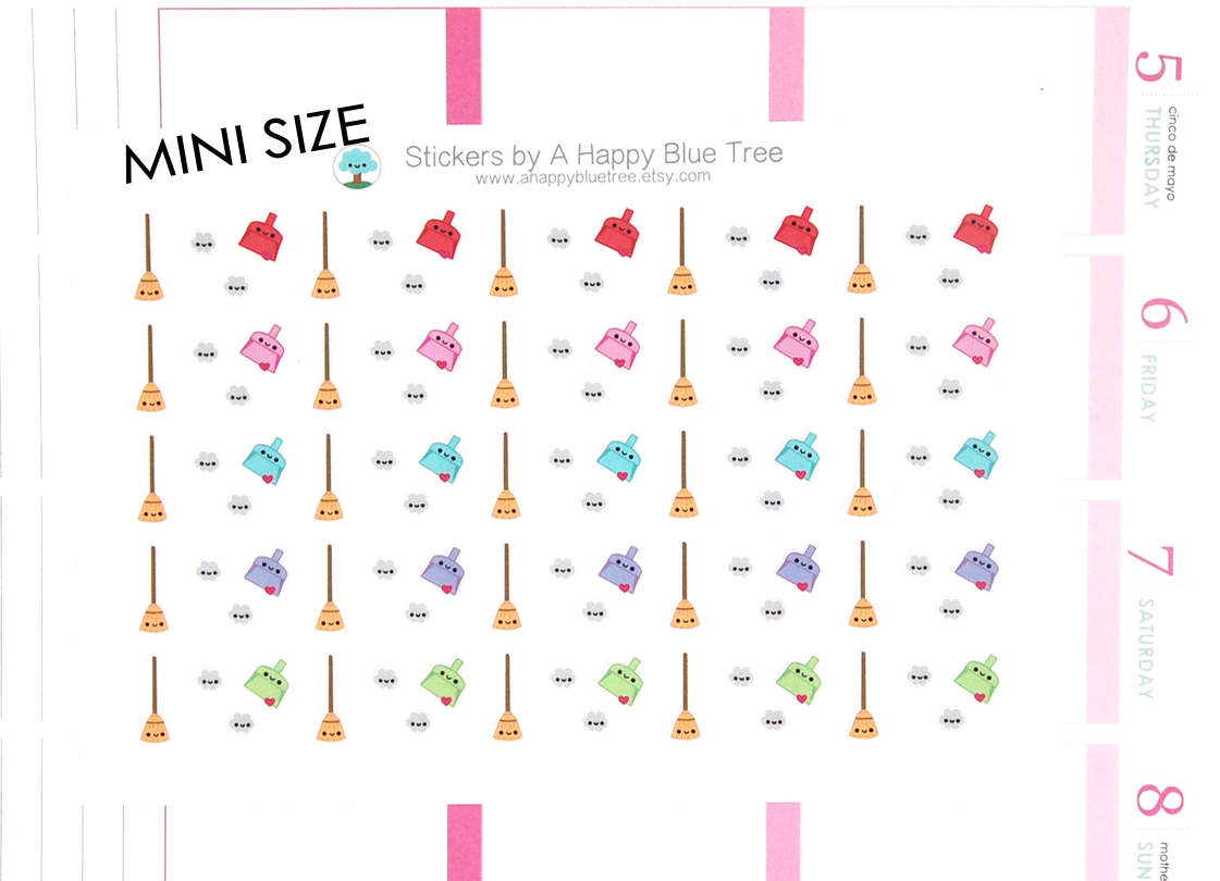 MINI Happy Sweep the House Tracker Reminder Stickers Erin Condren ...