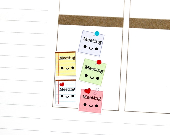 Happy Work Schedule Clipboard Full Box Reminder Kawaii Stickers ...