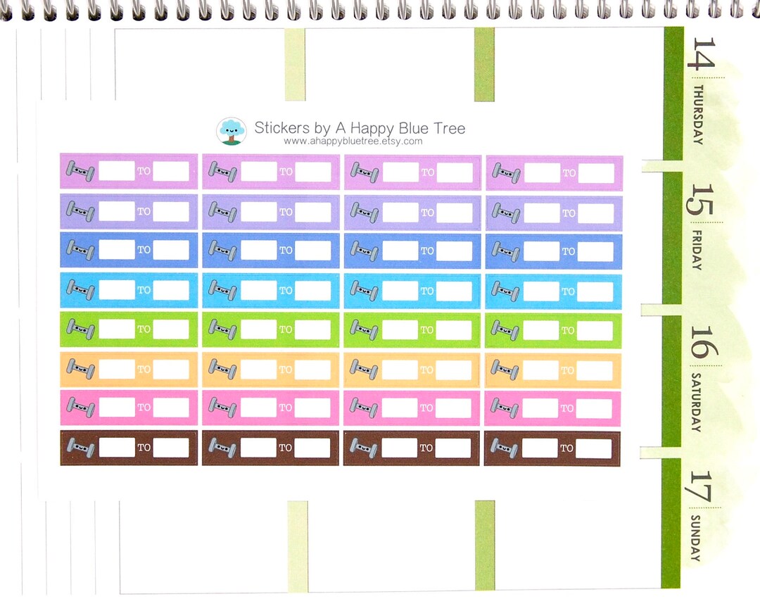 Happy Gym Workout Class Schedule 3/8 Inch Label Reminder Tracker Cute ...