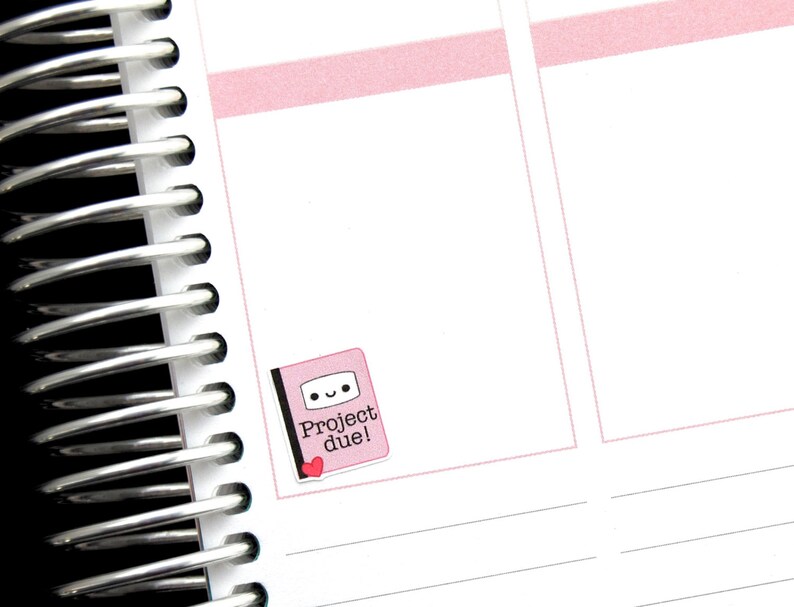 Happy Report Due Reminder Tracker Cute Kawaii Planner Stickers - Etsy