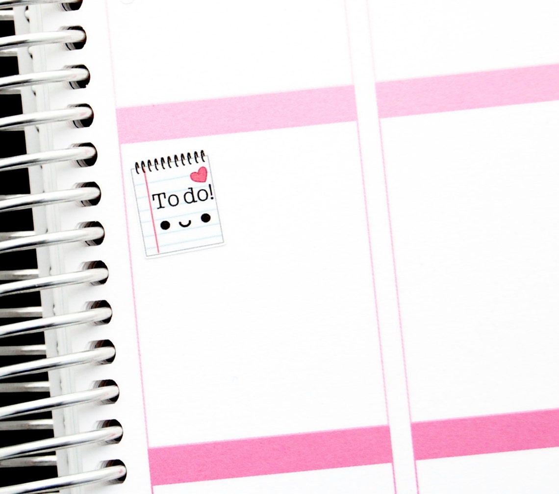 Happy to Do List Reminder Tracker Cute Kawaii Planner Stickers - Etsy