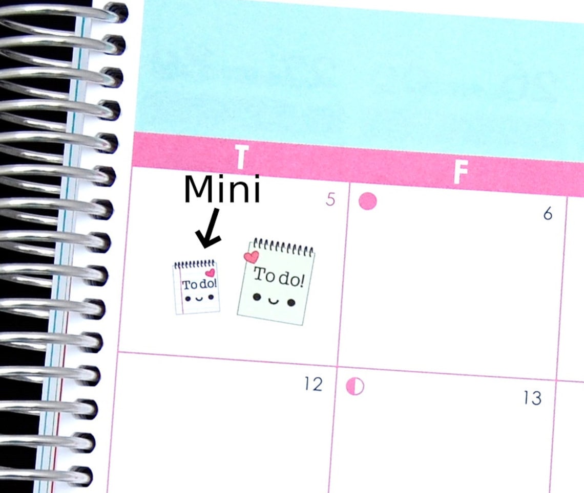 MINI Happy to Do List Reminder Tracker Cute Kawaii Planner - Etsy