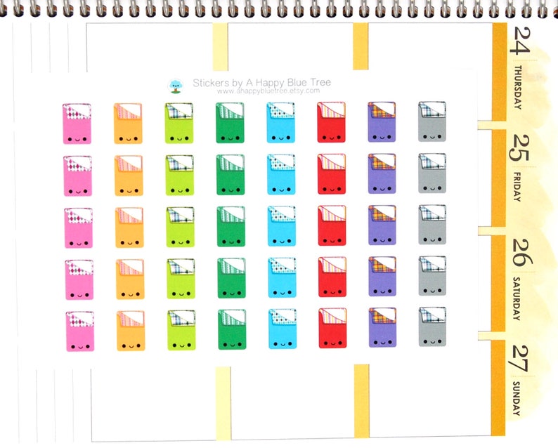 Happy Sleeping Bag Sleepover Tracker Reminder Cute Kawaii | Etsy