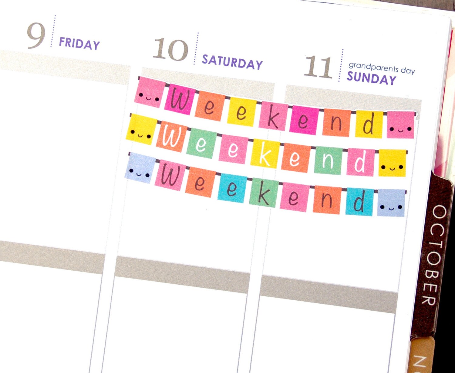 Happy Weekend Banner Sticker Sheet Lemonade and More Mix for | Etsy