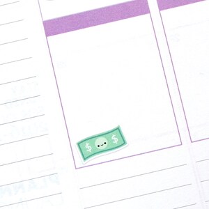 Happy Money Payday Tracker Reminder Cute Kawaii Planner Stickers Erin ...