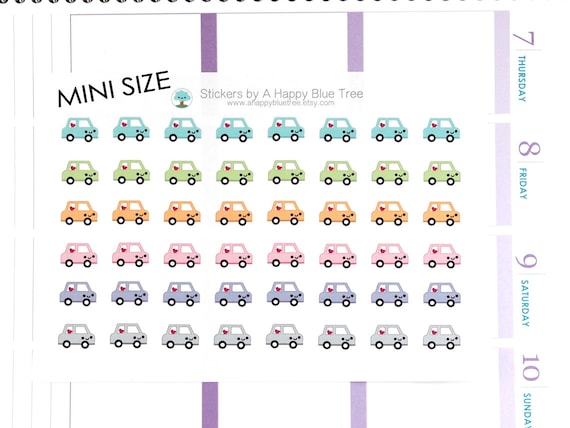 MINI Happy Car Payment Monthly Reminder Tracker Cute Kawaii | Etsy