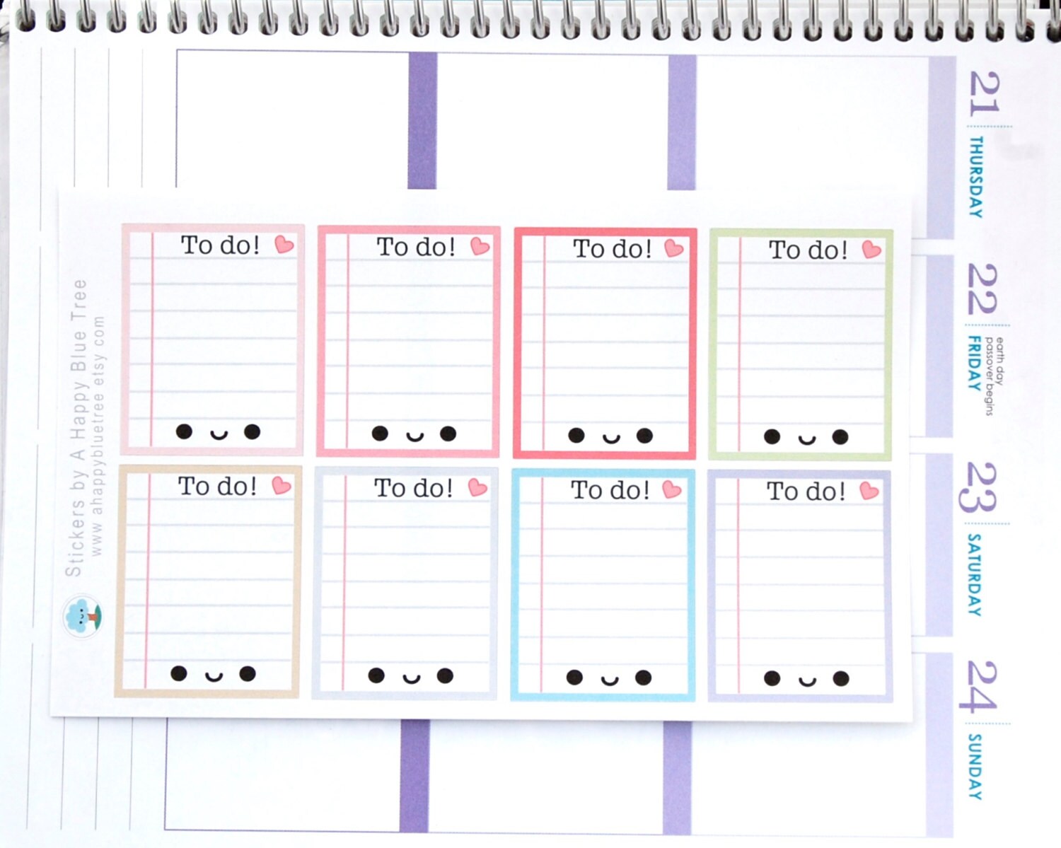 Happy to Do List Full Box Stickers for Erin Condren Life Planner ...