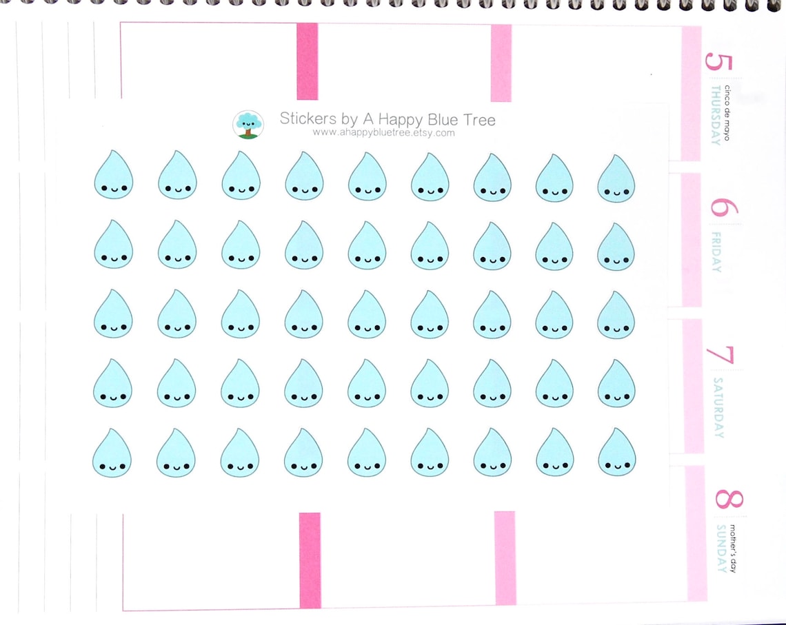 Happy Utilities Monthly Reminder Tracker Cute Kawaii Planner - Etsy