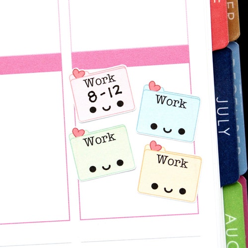 Happy Report Due Reminder Tracker Cute Kawaii Planner Stickers - Etsy