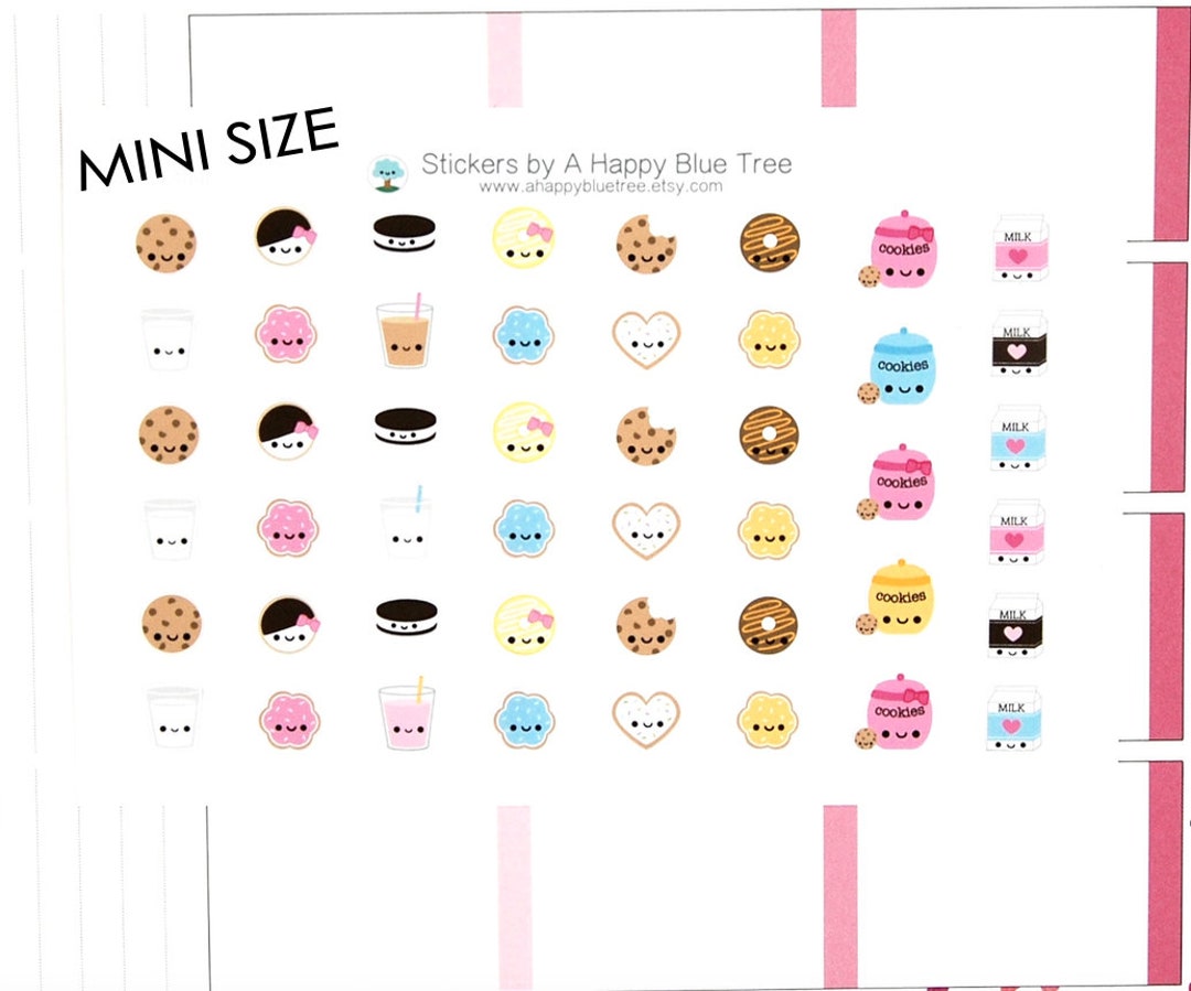 MINI Happy Cookie Assortment Themed Stickers Erin Condren Life Planner ...