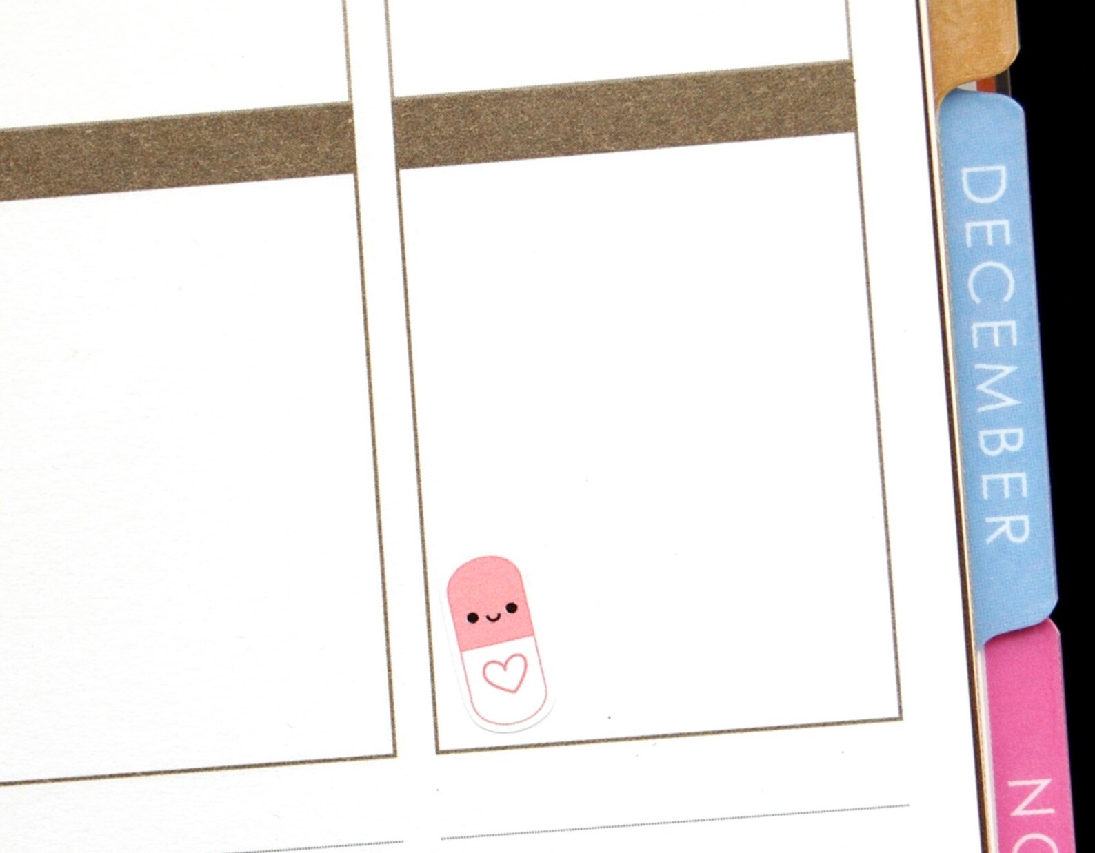 Happy Pills Medicine Reminder Tracker Cute Kawaii Planner Stickers Erin ...