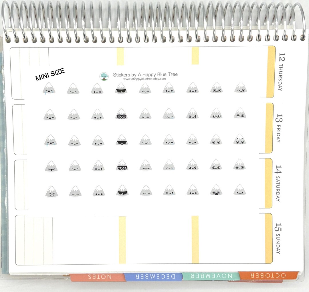 MINI Happy Mountain Emotions Themed Stickers for Erin Condren Life ...
