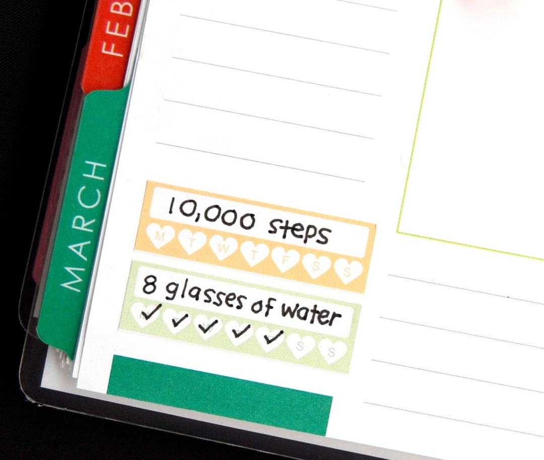 Colorful Weekly Reminder Tracker (pastel) Erin Condren Life Planner ...