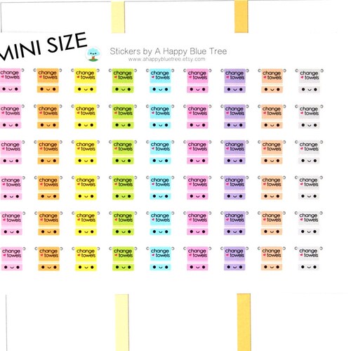 Happy MINI Spray Bottle Clean Tracker Reminder Stickers Erin - Etsy