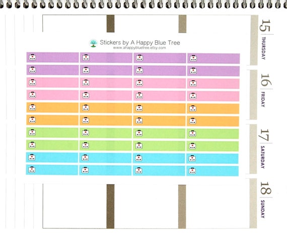 Happy Medical Doctor THIN Label Tracker Reminder Cute Kawaii - Etsy