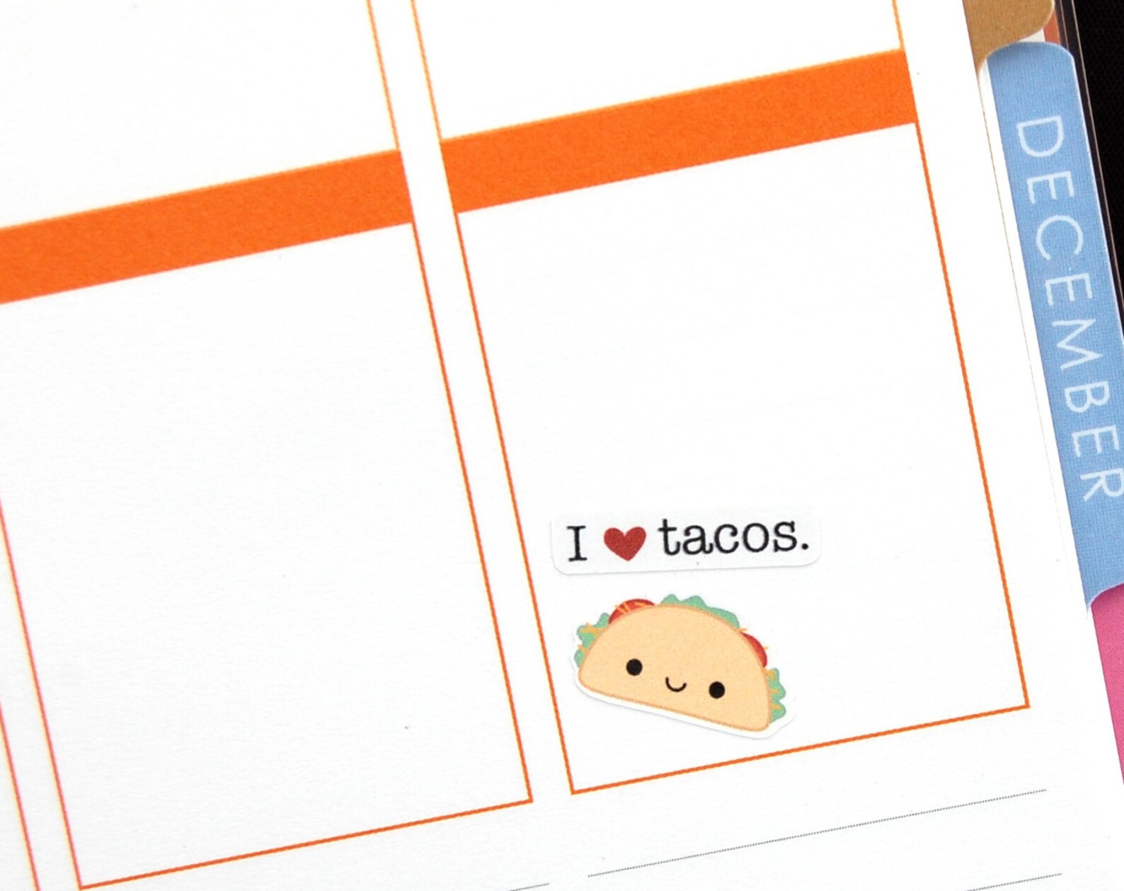 Happy Taco Tuesday Tracker Reminder Kawaii Stickers Erin Condren ...