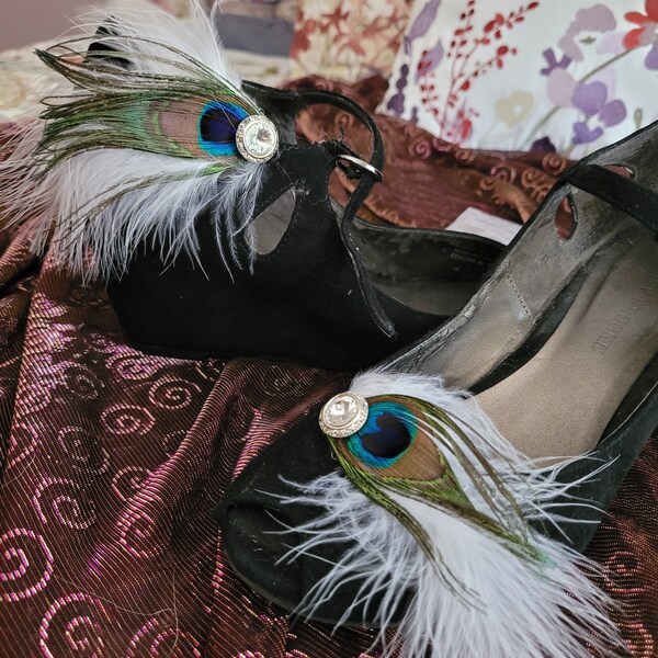 Feather Shoe Clips - Etsy