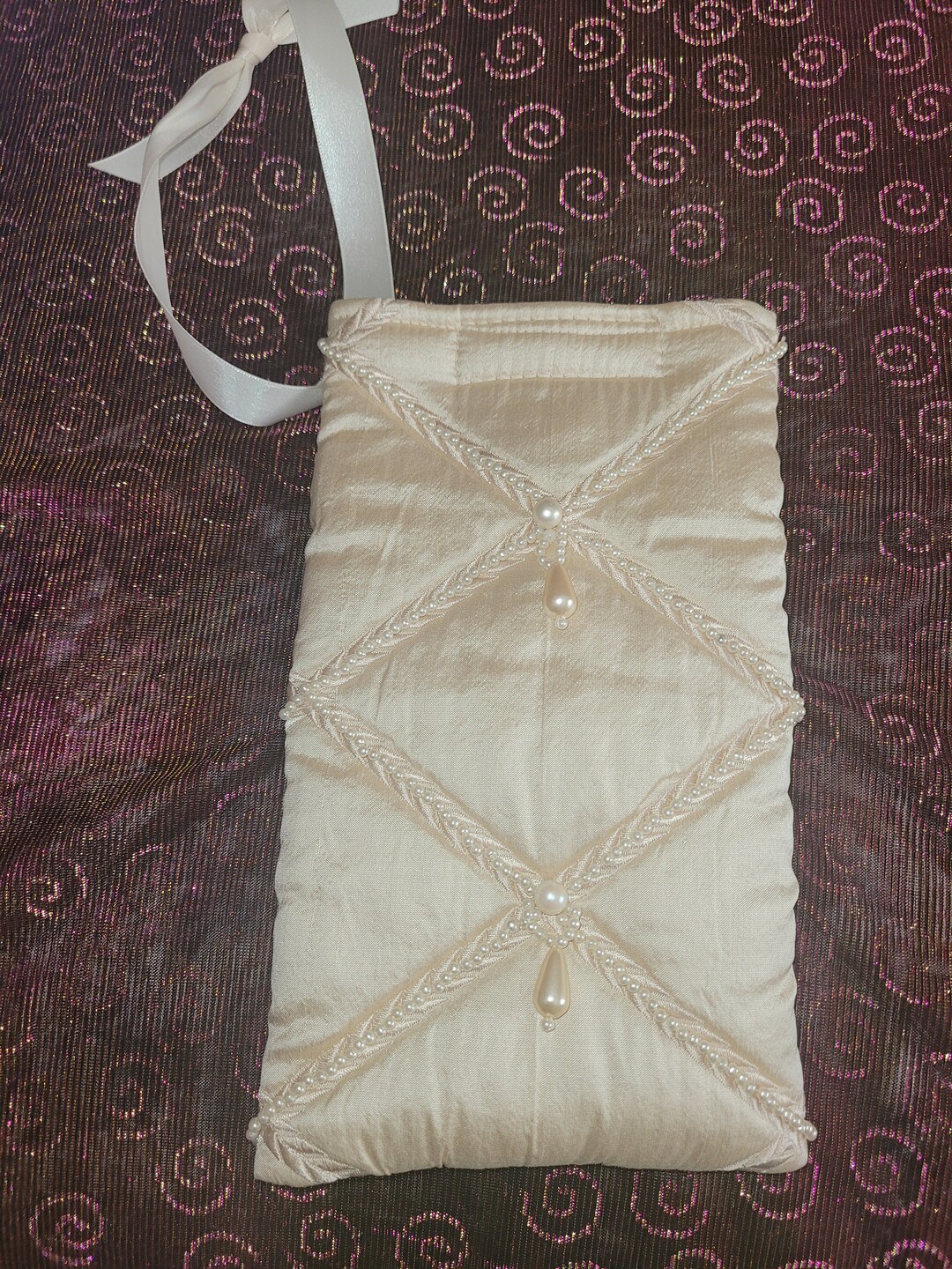 Handcrafted Bridal Money Bag - Etsy