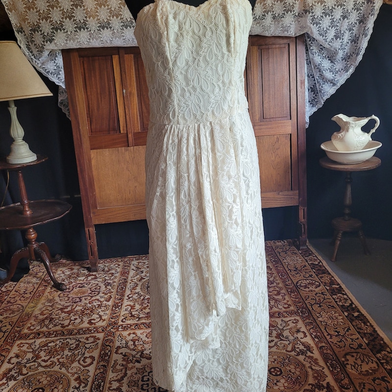 Cream Lace Dress - Etsy