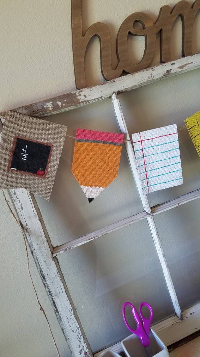 Back to School Burlap Banner Teacher School Days School - Etsy