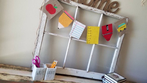 Back to School Burlap Banner Teacher School Days School | Etsy