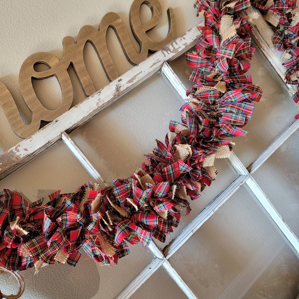Plaid Garland - Etsy