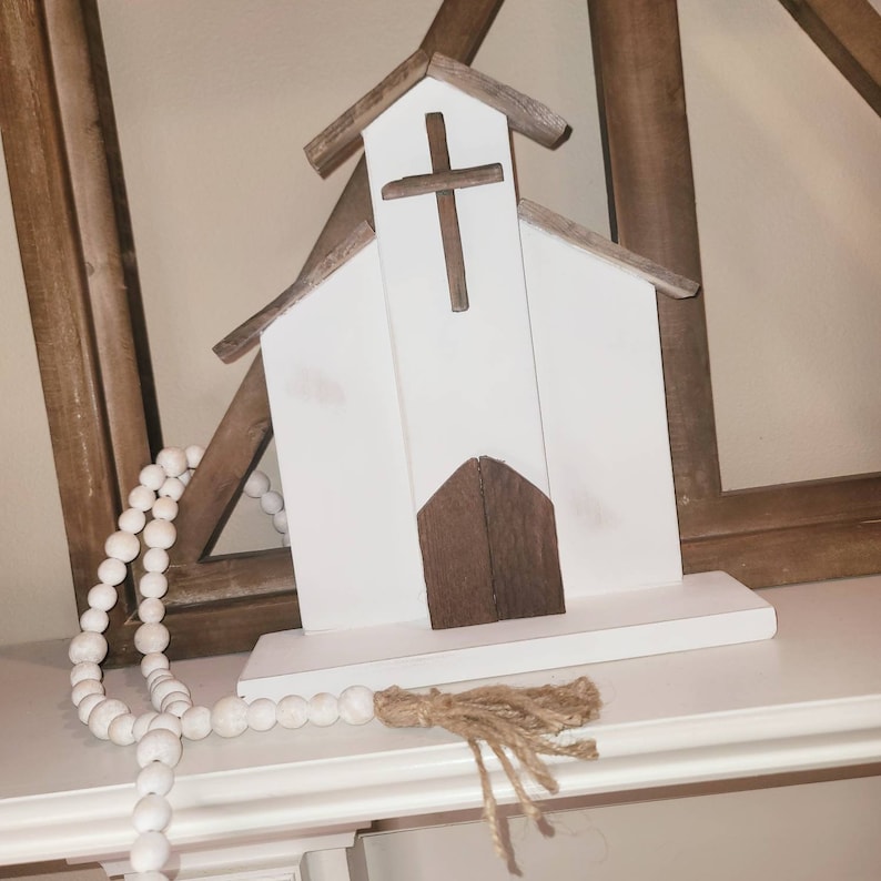 Wooden Church Decorative Church Church Reclaimed Wooden - Etsy
