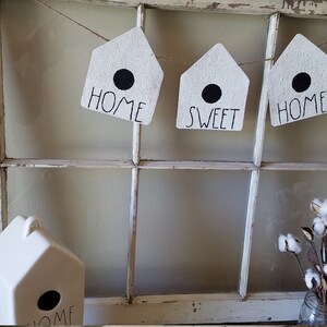 Rae Dunn Inspired, Birdhouse Banner, Burlap Banner, Rustic, Farmhouse ...