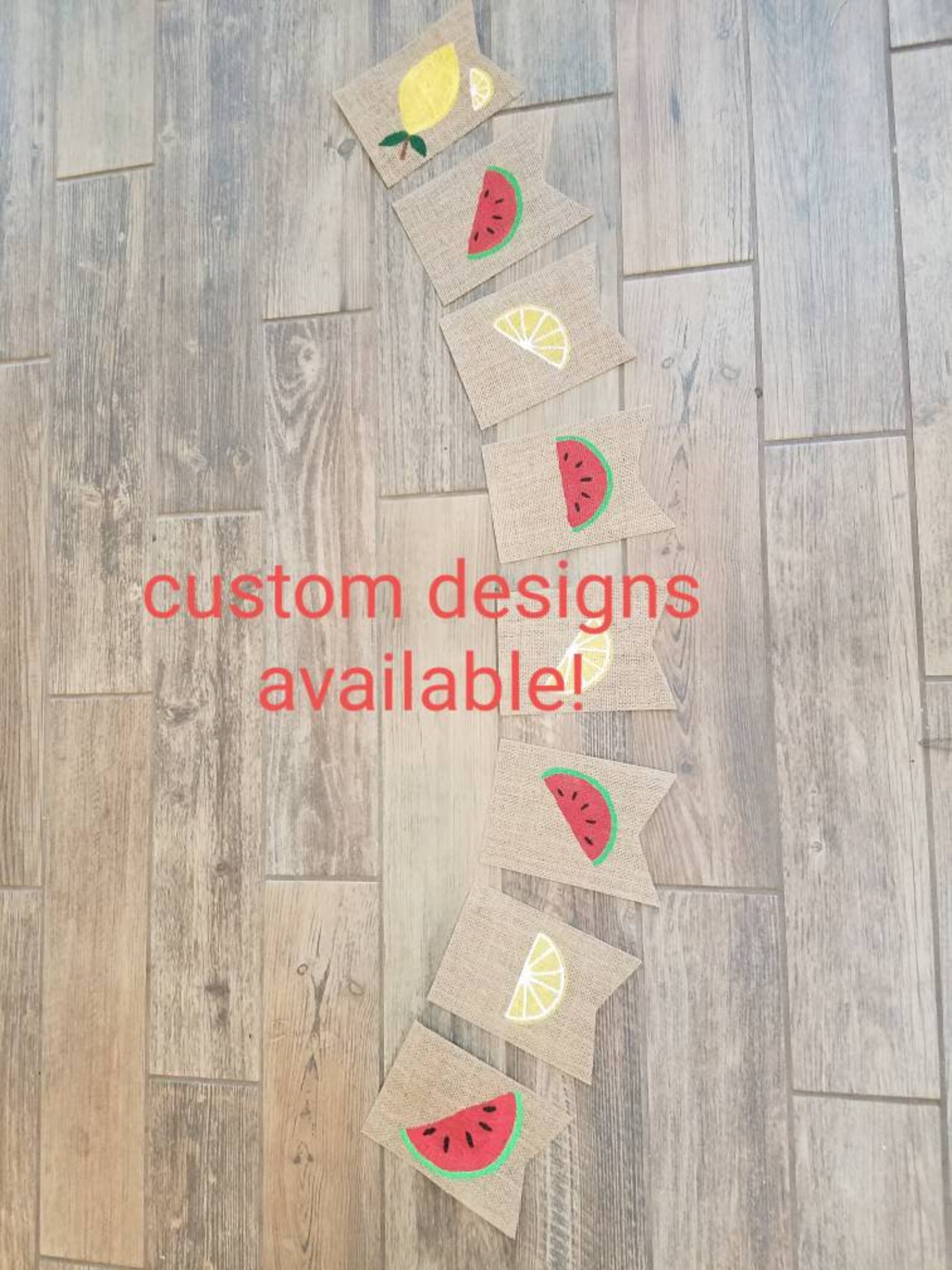 Watermelon Burlap Banner Summer Pool Party Back Yard Party - Etsy