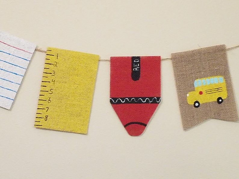 Back to School Burlap Banner Teacher School Days School - Etsy