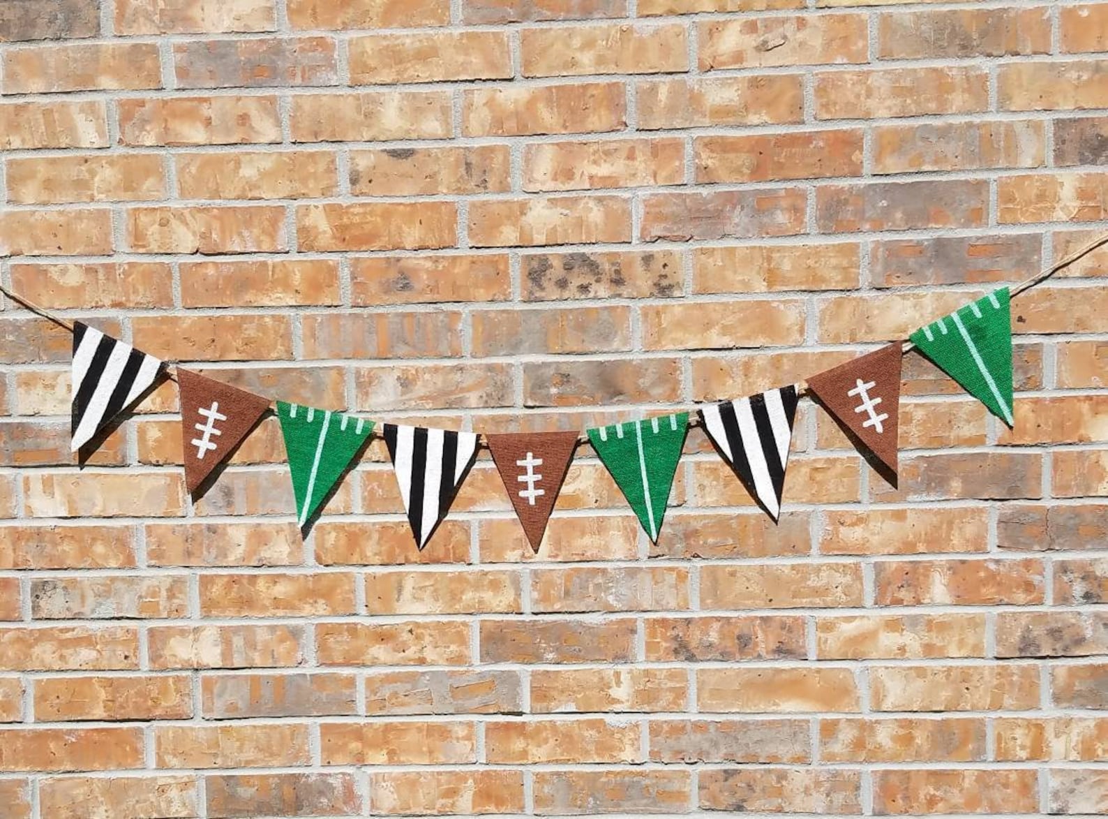 Football Banner Tailgate Game Day Football Party Burlap - Etsy