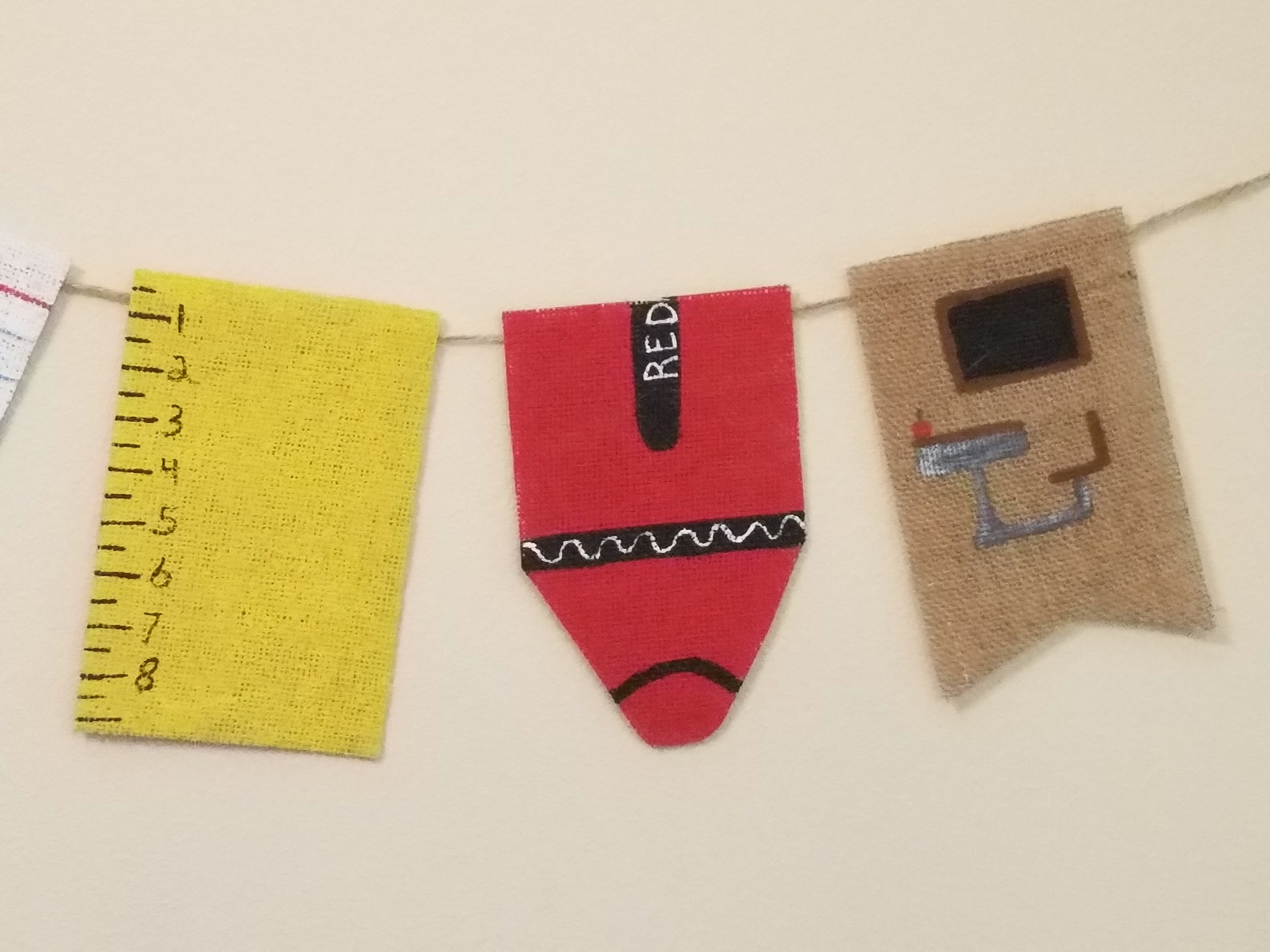 Back to School Burlap Banner Teacher School Days School - Etsy