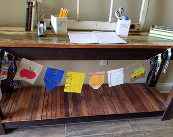 Printable Farmhouse Decor Chalk & Burlap Classroom (Instant Download ...