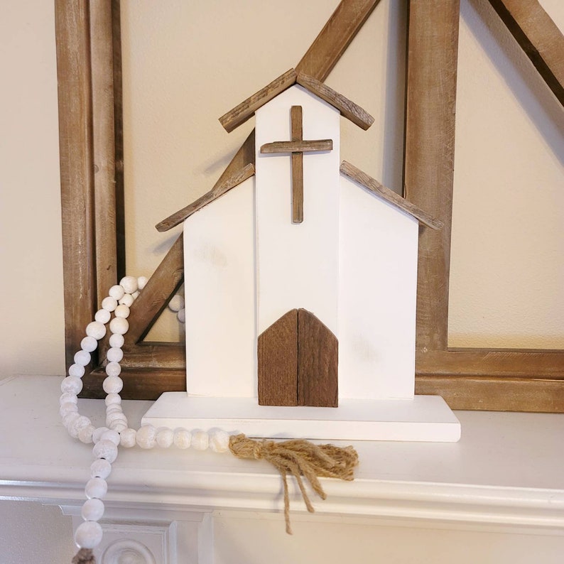 Wooden Church Decorative Church Church Reclaimed Wooden - Etsy