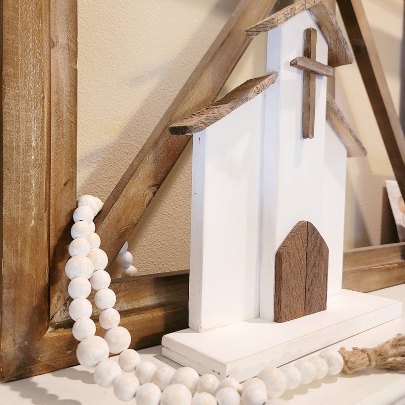 Wooden Church Decorative Church Church Reclaimed Wooden - Etsy