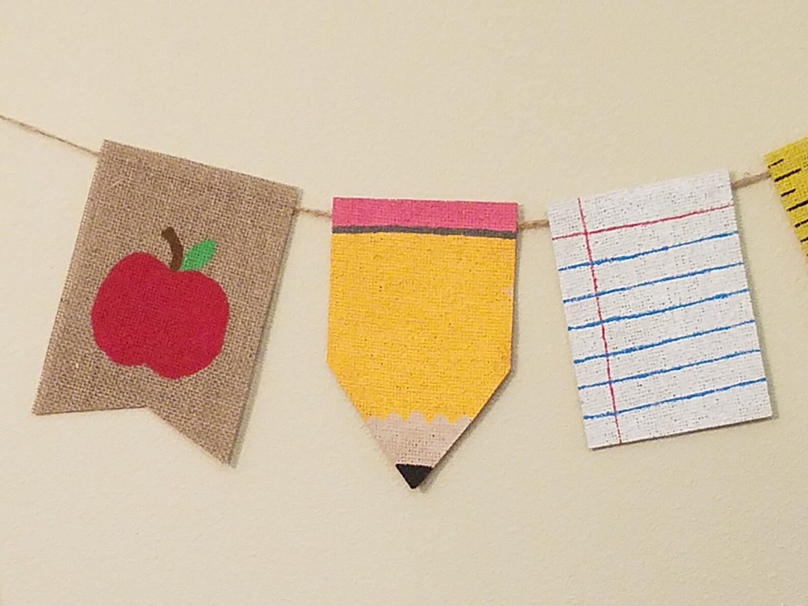 Back to School Burlap Banner Teacher School Days School - Etsy