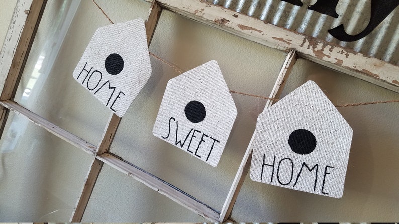 Rae Dunn Inspired Birdhouse Banner Burlap Banner Rustic | Etsy