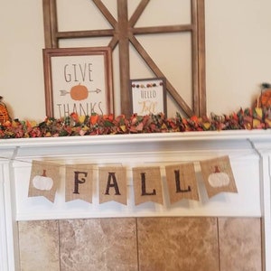Fall Decor Fall Banner Pumpkin Autumn Decor Thankful Fall - Etsy