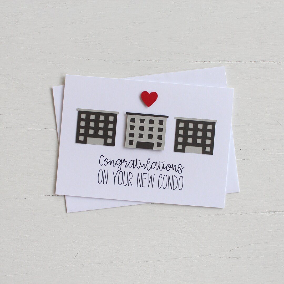Congratulations on Your New Condo Handmade Card - Etsy