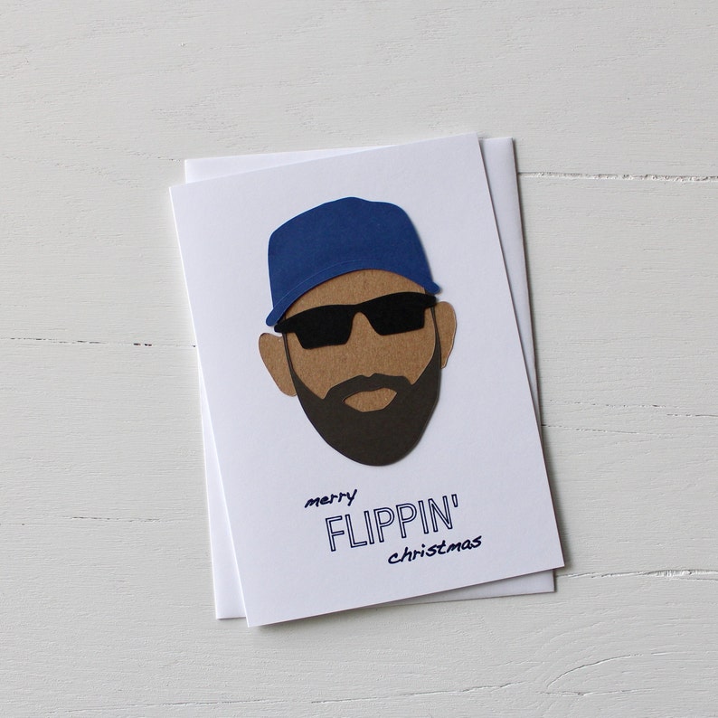 Happy Flippin' Birthday Merry Flippin' Christmas Card Handmade Baseball ...