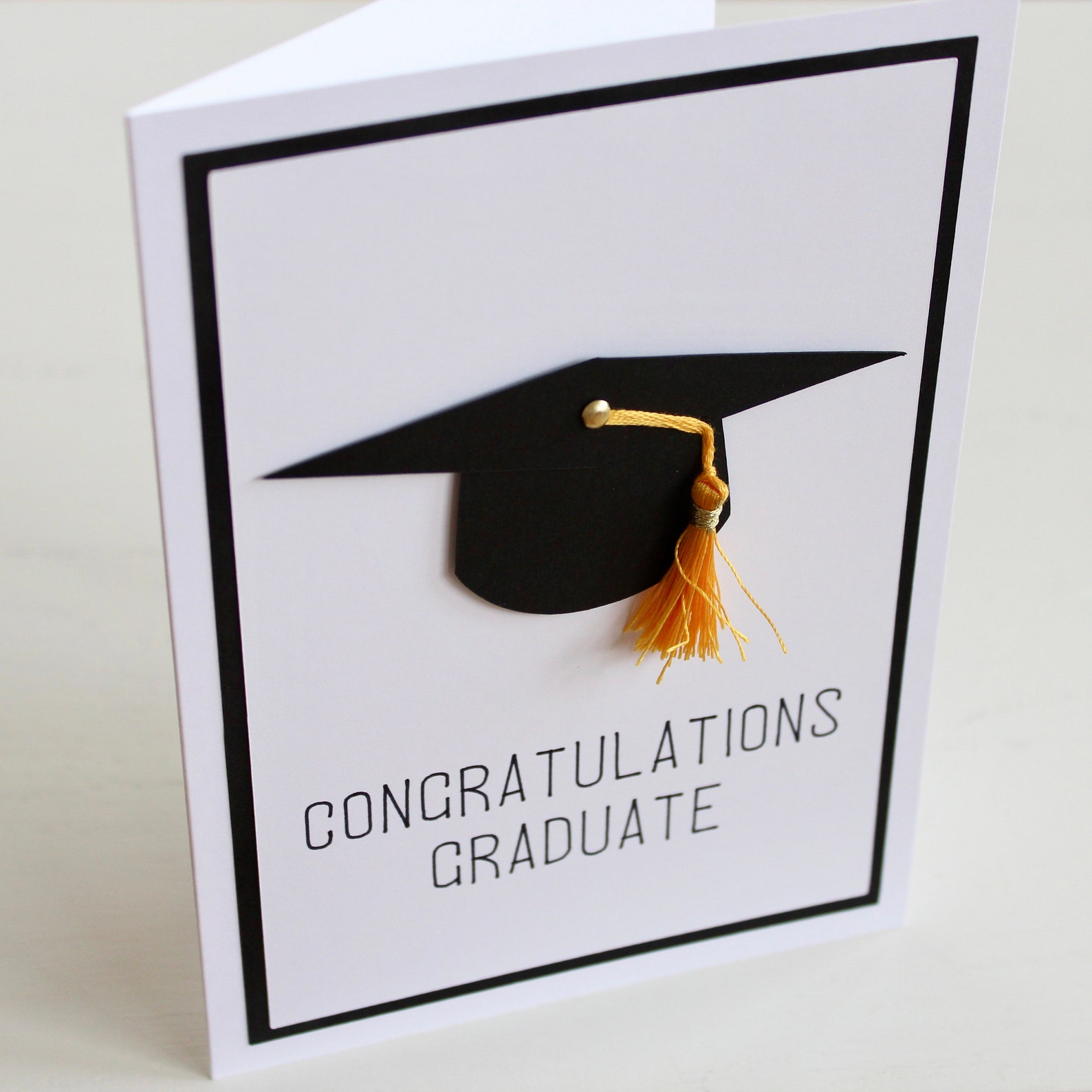 Personalized Handmade Graduation Cap Card - Etsy