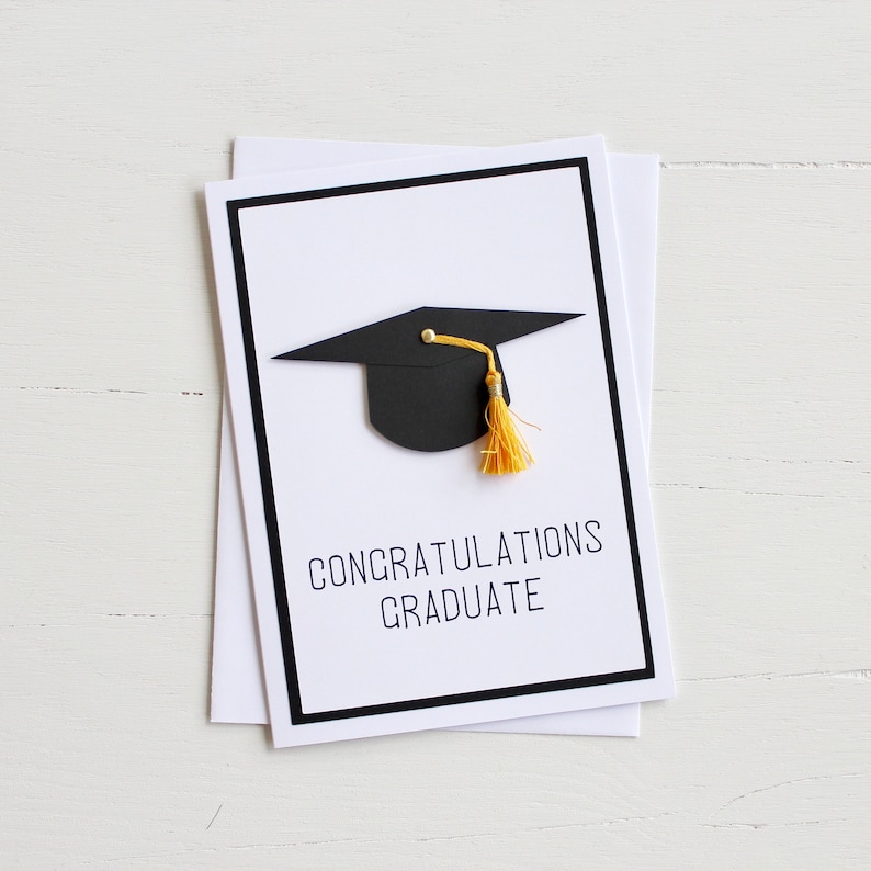 Personalized Handmade Graduation Cap Card - Etsy
