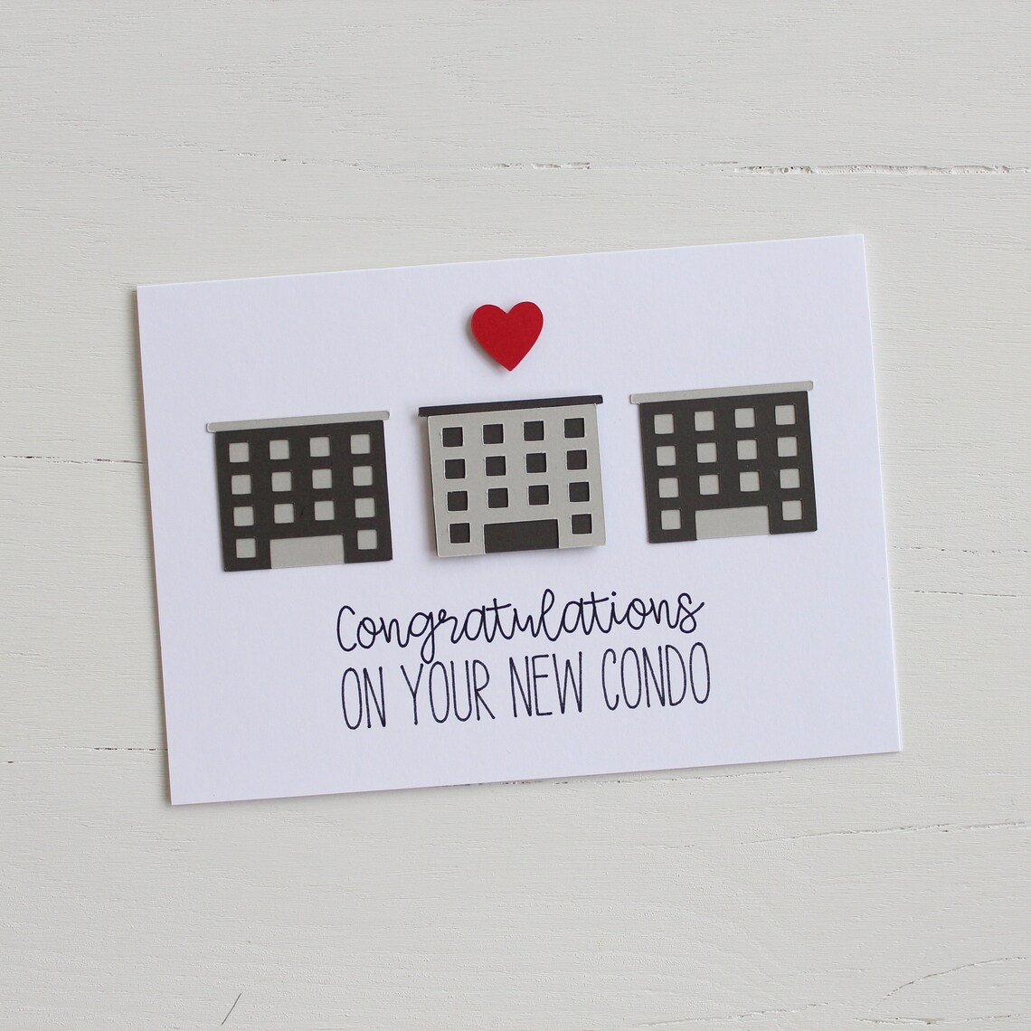 Congratulations on Your New Condo Handmade Card | Etsy