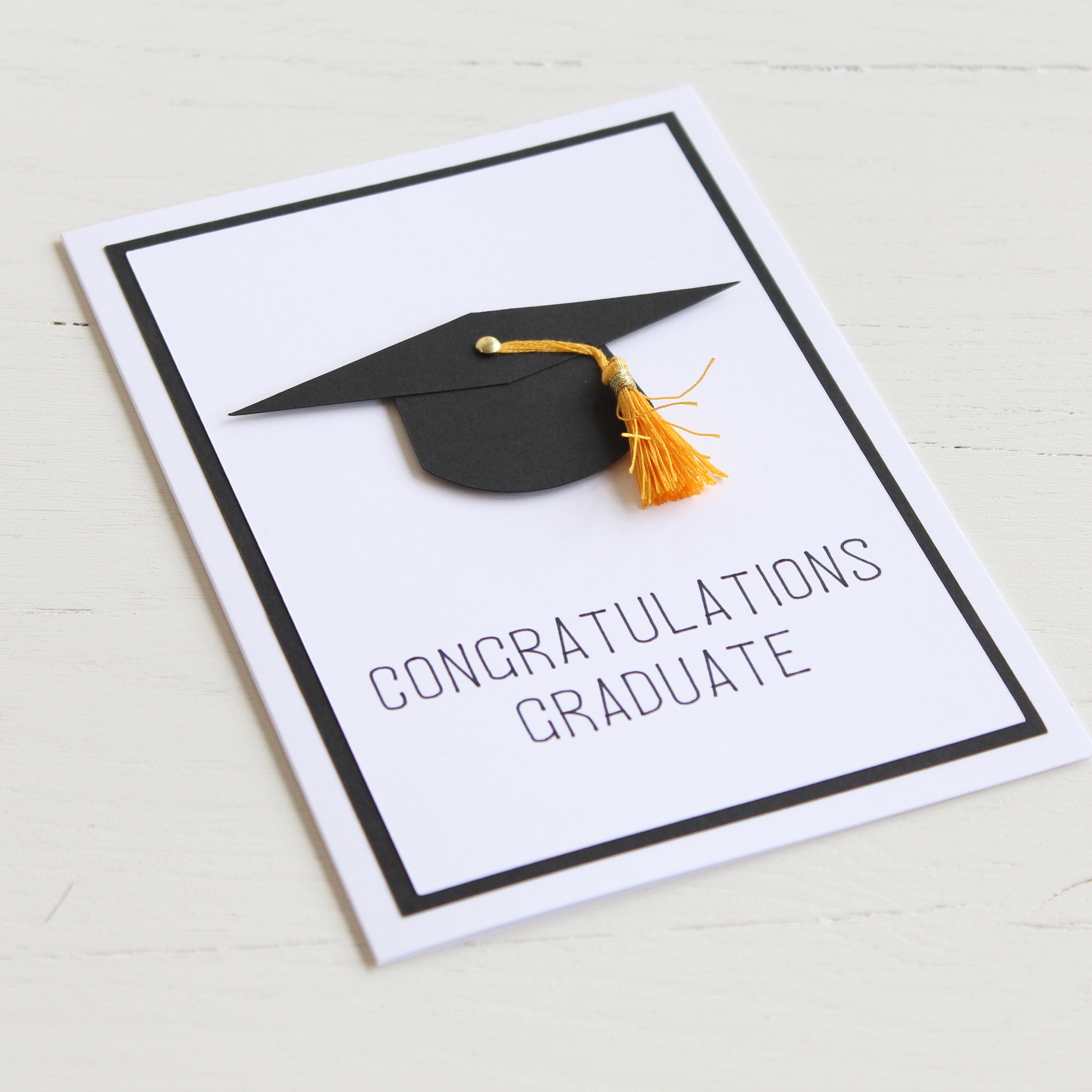 Personalized Handmade Graduation Cap Card - Etsy