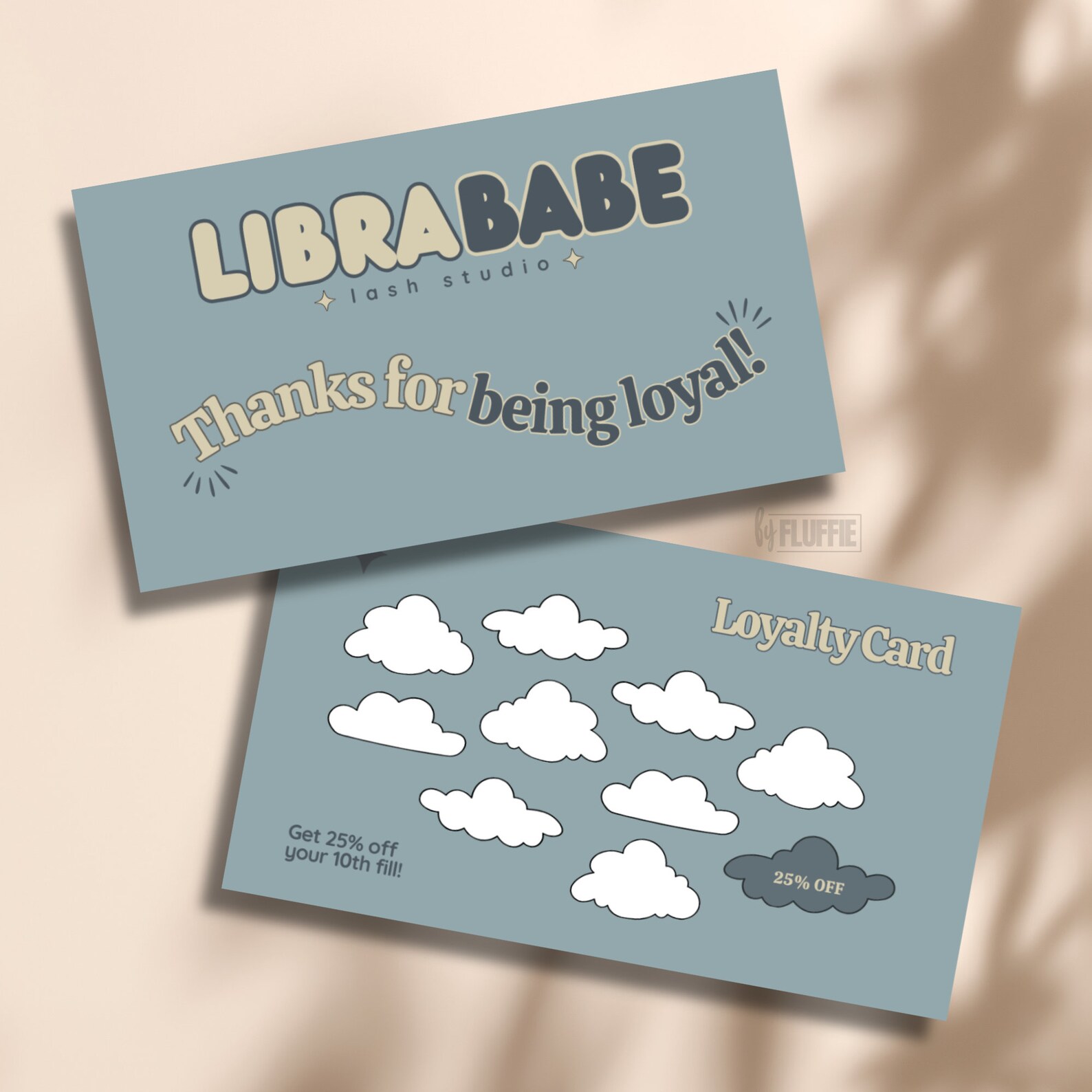 Editable Loyalty Card Canva Template, Lash Artist Digital Template ...