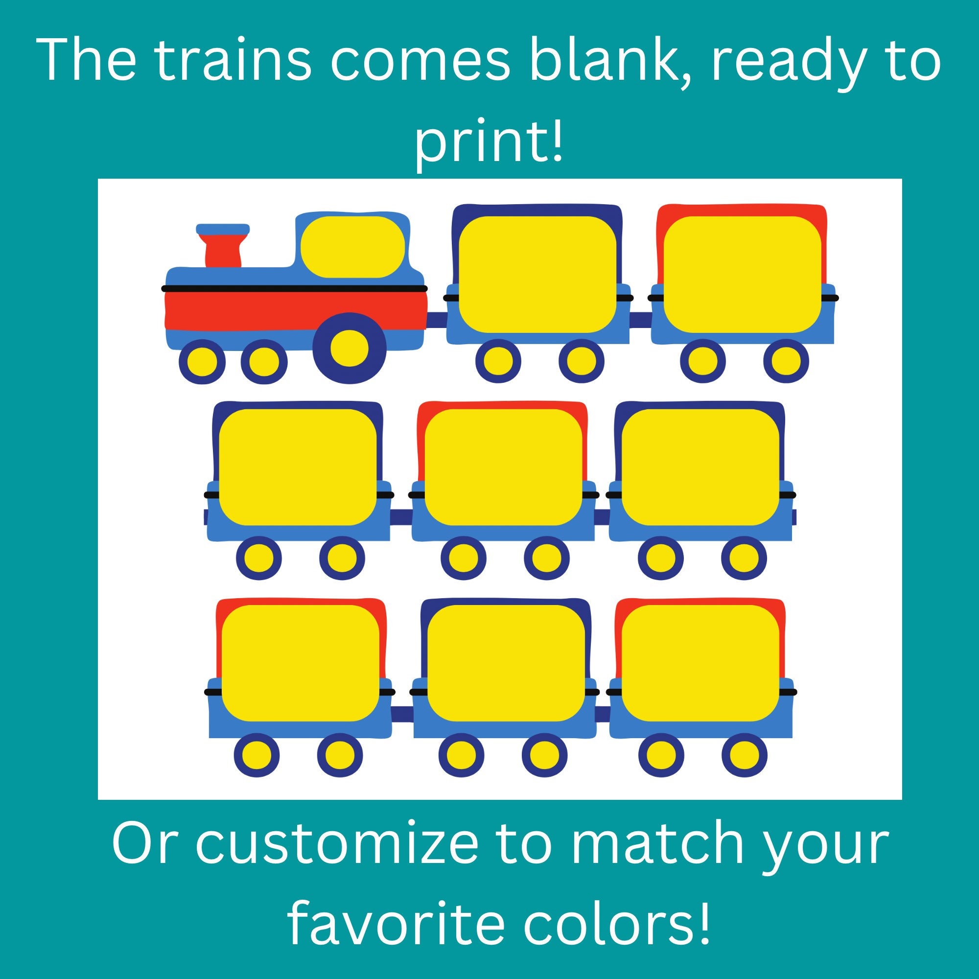 Visual Schedule for Kids and Students, Train Visual Schedule, Autism ...